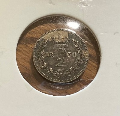 Great Britain(United Kingdom) Colonial 1838 Victoria 2 Pence Silver ...