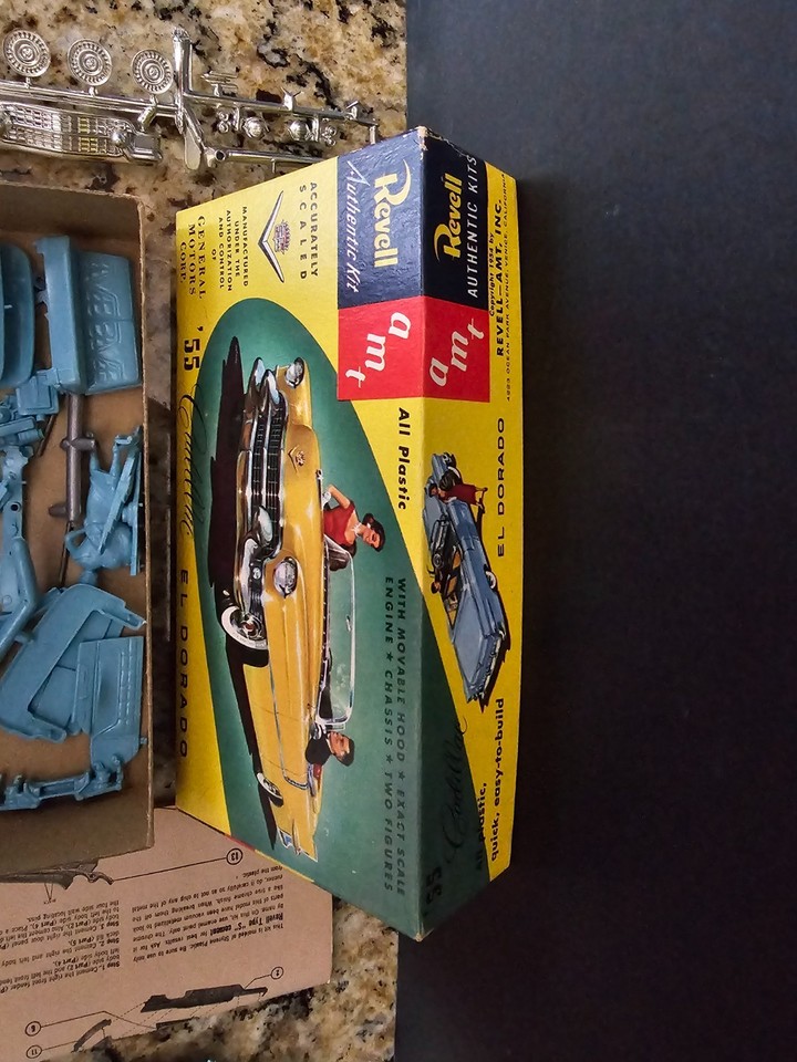 55 Cadillac El Dorado Model Kit REVELL AMT H-1200:98 MIB NEW Unbuilt | eBay