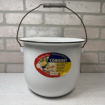Columbian Ware Combinet Chamber Pot Pail White Enamel Vintage No Lid | eBay