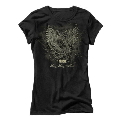 NRA Live Love Womens T-Shirt Large Black | eBay