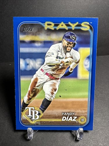 2024 Topps Series 1 Yandy Diaz Royal Blue Parallel #52 Tampa Bay Rays ...