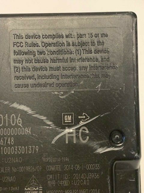 2018 Chevrolet Equinox Keyless Entry Control Module Computer #44-mod ...