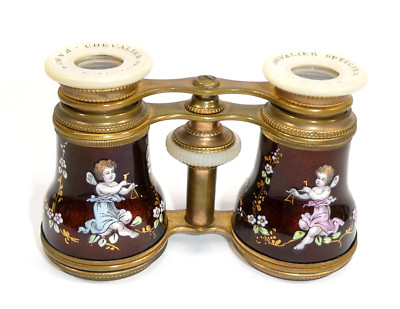 Chevalier Optician Paris Opera Glasses Theater Glasses Enamel | eBay