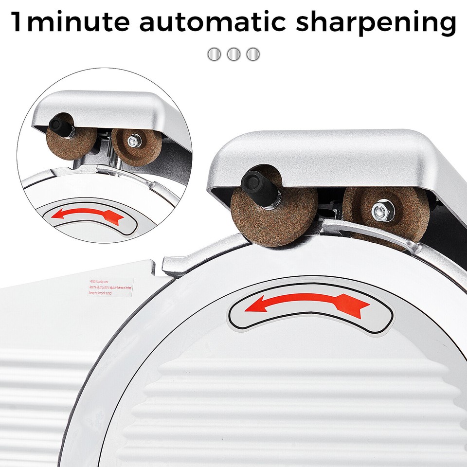 Commercial Meat Slicer 10" Blade Deli Slicer Food Cutter 240W Home Use ...