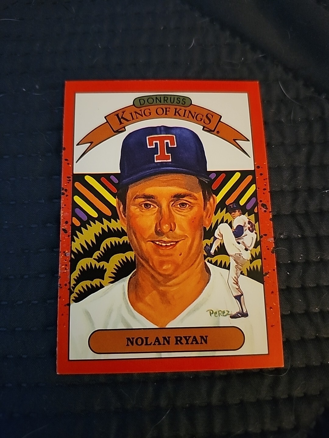 1990 Donruss Nolan Ryan King of Kings Error Card Off Centered Back #665 ...