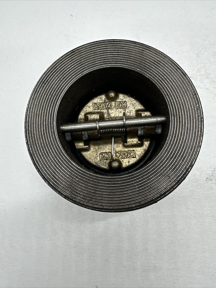 SSI 1RXJ7 2" Double Disc Check Valve Single Flow Inline Double Disc ...