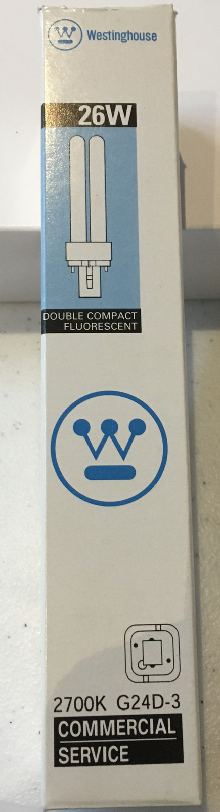 Westinghouse 26 Watt Double Twin Tube CFL G24D-3 Item 06180 F26DTT/27K ...