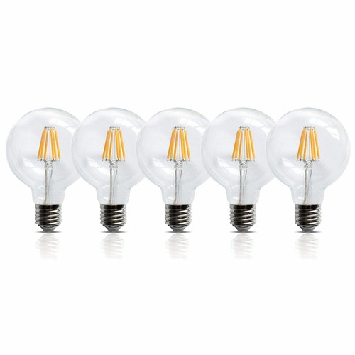 5 Piece LED Filament Light E27 6W 600 Lumens Lamp Filament Interior | eBay