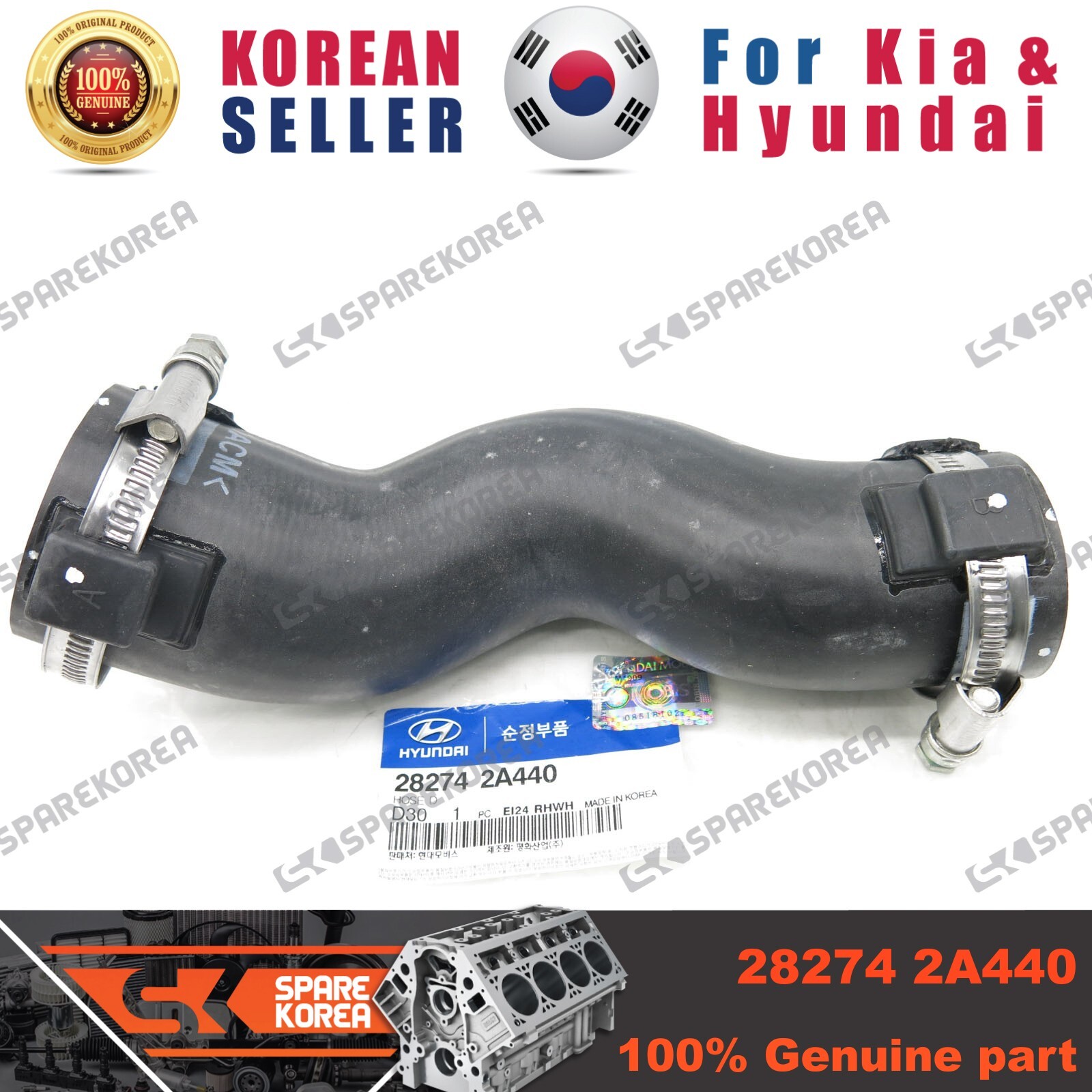 Genuine/OEM 282742A440 HOSE D for Hyundai/Kia | eBay