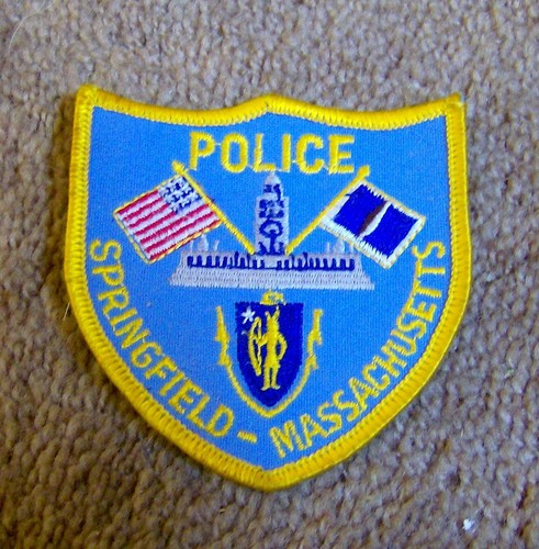 RARE vintage 1970s 1980s police patch Springfield Massachusetts clean ...