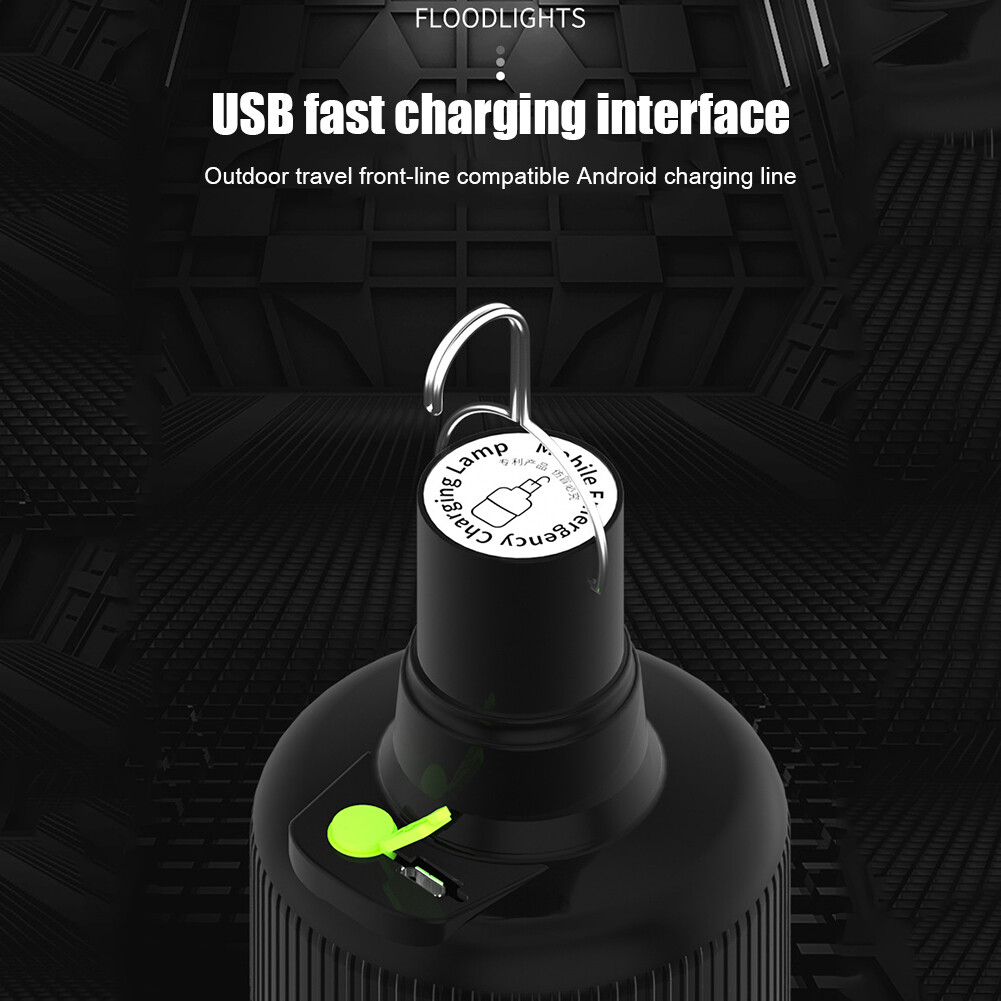 LED BBQ Camping Light 350LM 1200mAh USB Rechargeable Portable with Hook ...