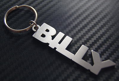 BILLY Keyring Keychain Key Fob Stainless Steel Name Gift | eBay UK