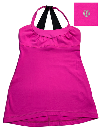 LULULEMON Women's Size 4 Raspberry Pink Racerback Gym Yoga Activity ...