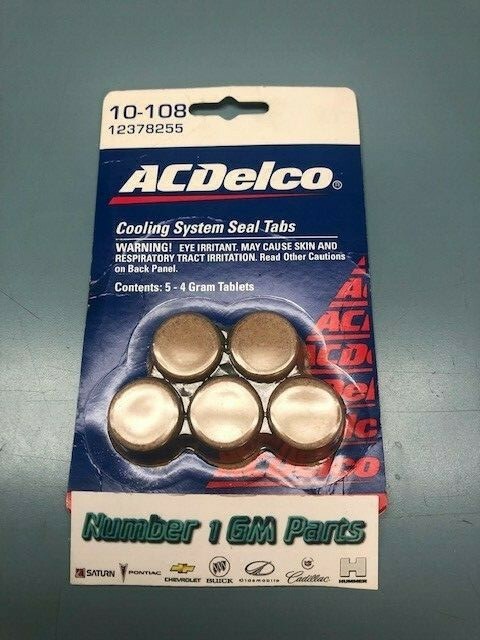 Genuine GM 12378255 ACDelco Coolant System Sealing Tabs Stop Leak | eBay