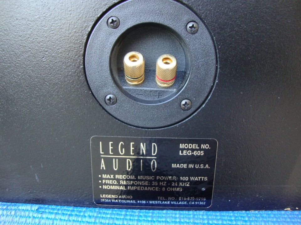 Beautiful Pair of Legend Audio LEG-605 Bookshelf/ surround speakers | eBay