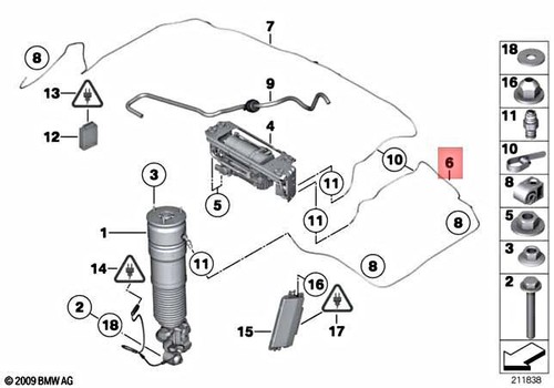BMW OEM 09-15 750Li Rear Suspension-Intake Tube Left 37206789167 | eBay