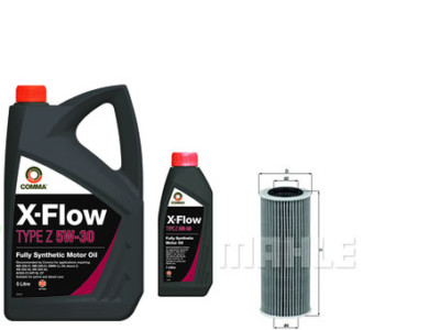 BMW 320D 318D (E46) SERVICE KIT OIL FILTER MAHLE OE & 6 LITRES COMMA ...