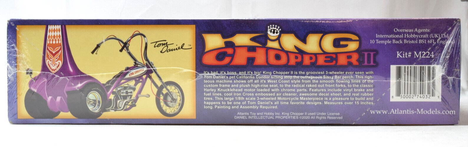 Atlantis Tom Daniel King Chopper II 1:8 Scale Model Trike Motorcycle ...