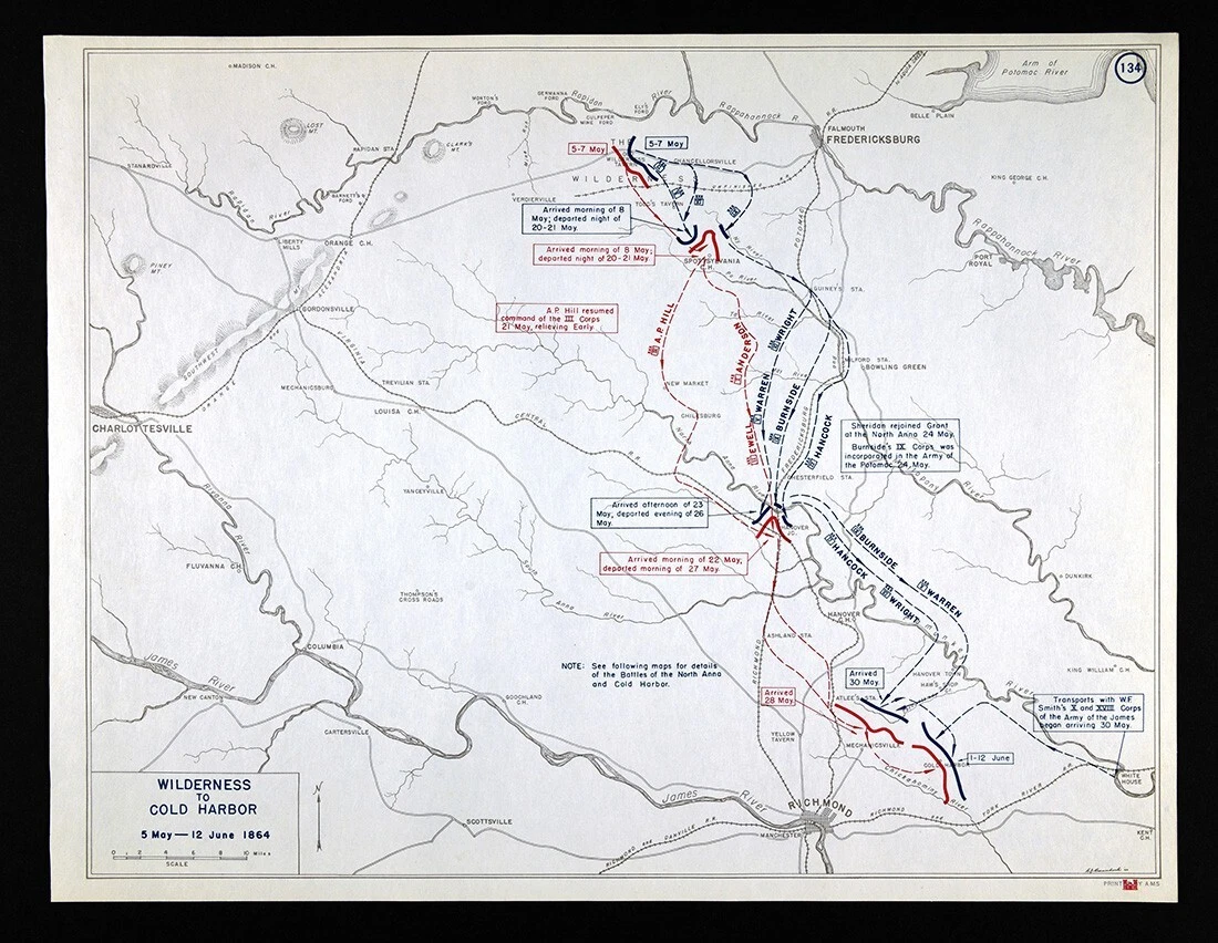 Cold Harbor Map Civil War