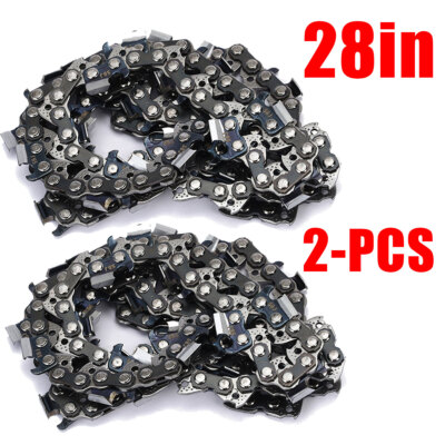 2 Pack For Husqvarna X-CUT C83 28" Chainsaw Chain 3/8 .050 Gauge 93DL ...