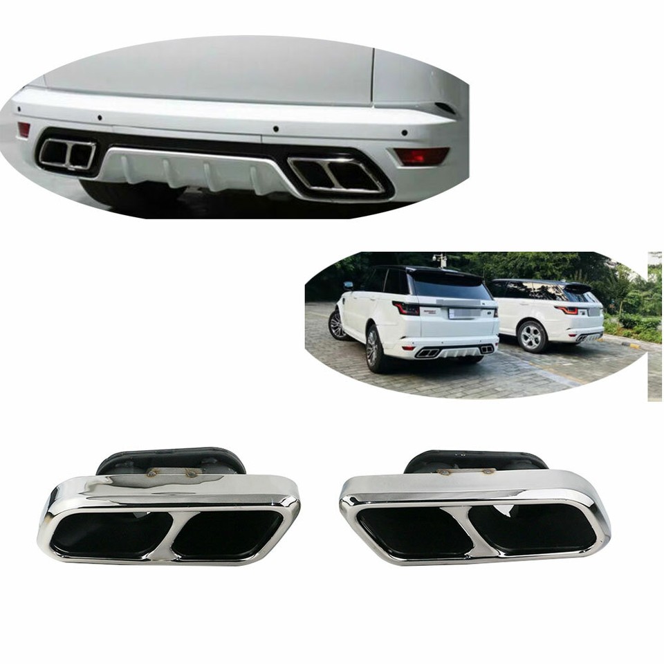 Pair Replace Exhaust Tips for Land Rover Range Rover Sport SVR 2014 ...