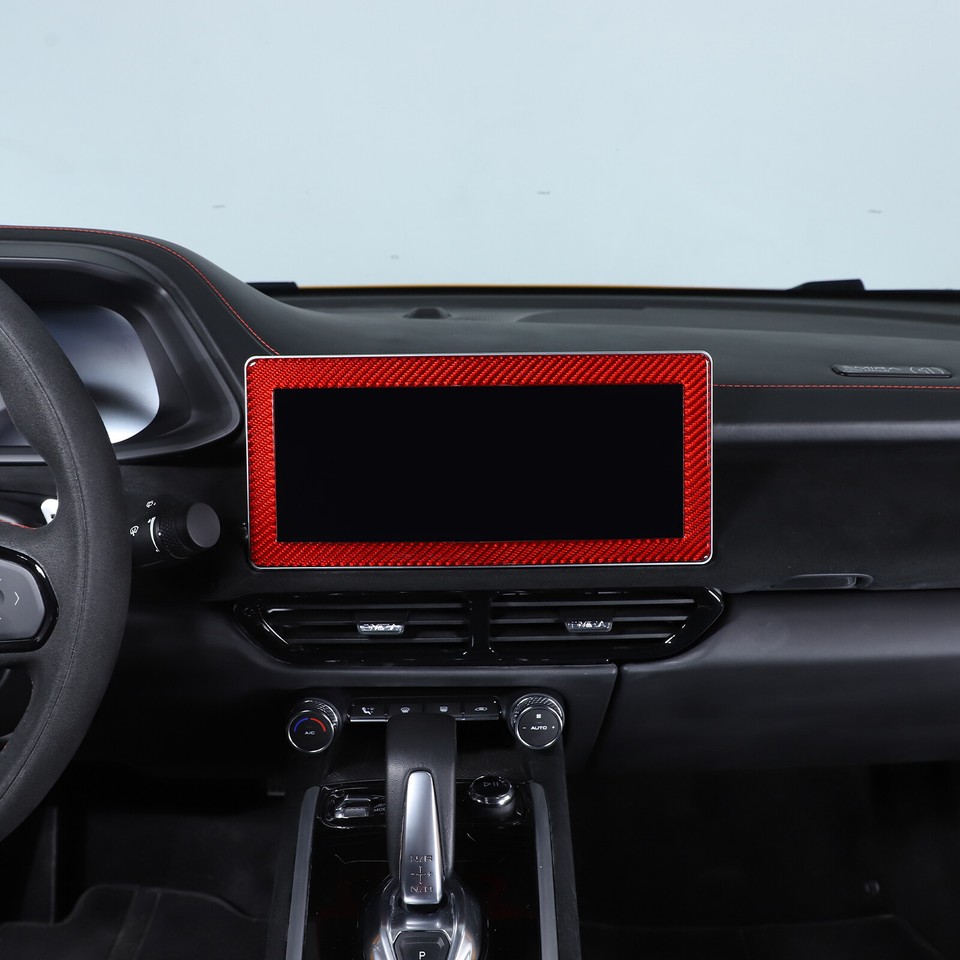 Red Carbon Car Navigation GPS Frame Sticker Styling Trim For Lotus ...