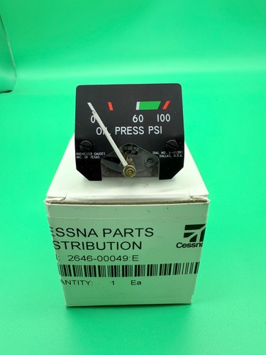 2646-00049 OIL PRESSURE GAUGE for Cessna | eBay