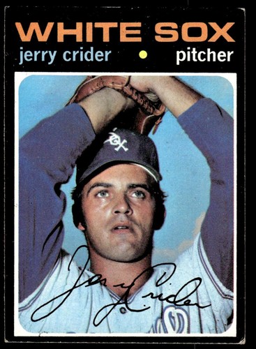 1971 Topps 29993* Jerry Crider Chicago White Sox #113 | eBay