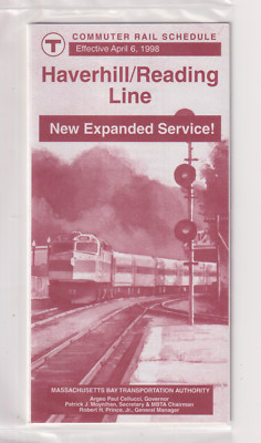 BOSTON - MBTA Haverhill Line April 6, 1998 ( MINT ) | eBay