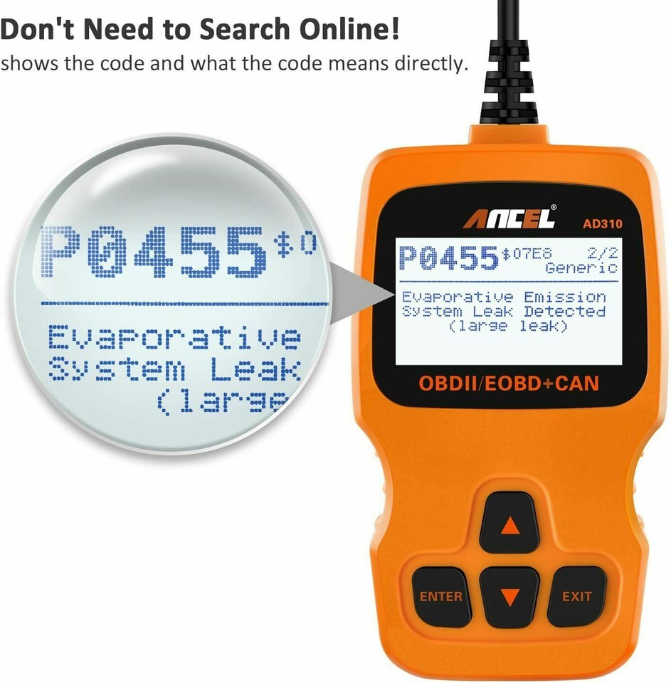 Automotive OBD2 Scanner OBD Code Reader Car Check Engine Fault ...