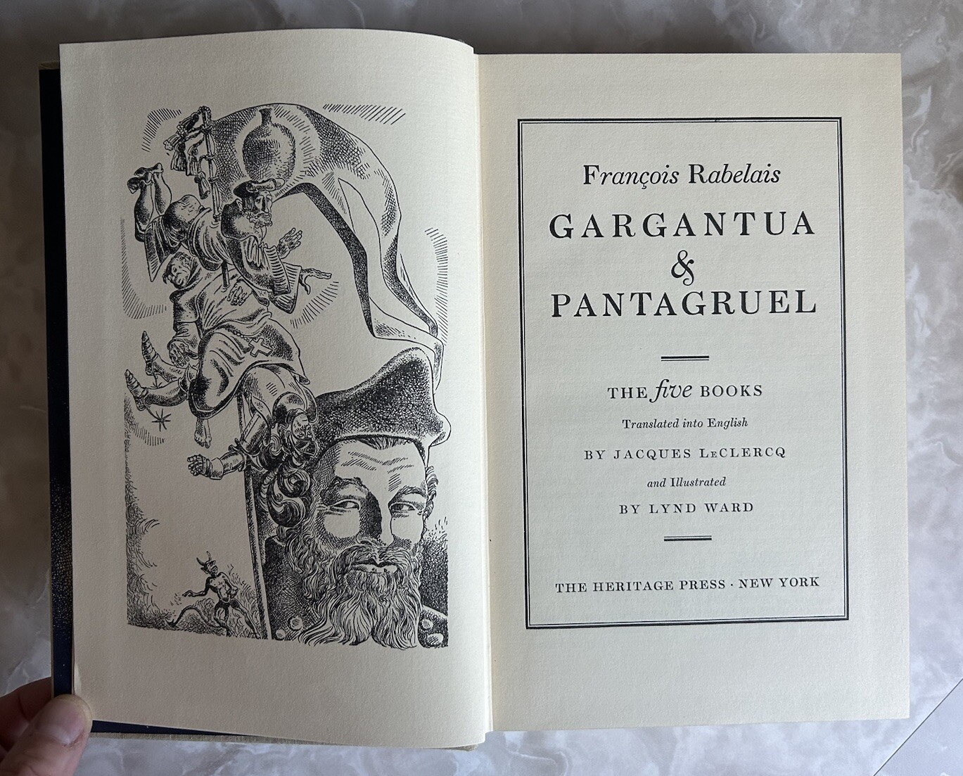 Francois Rabelais Gargantua And Pantagruel The Five Books 1936 Antique ...