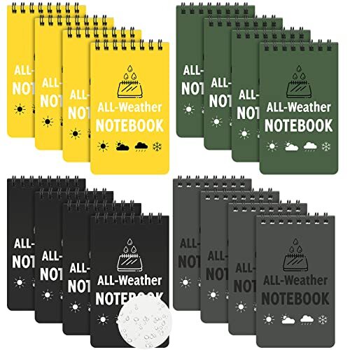 16 All-Weather Memo Paper Notepad w/ Cover Waterproof Write in the Rain ...