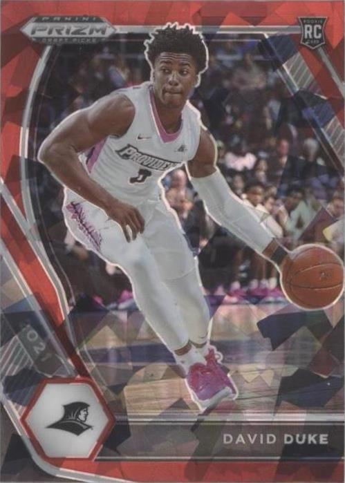 2021-22 Panini Prizm Draft Picks - David Duke Jr. #44 Red Ice Prizm (RC ...