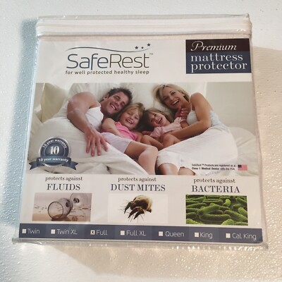 SafeRest FULL Size Premium Hypoallergenic Waterproof Mattress Protector ...