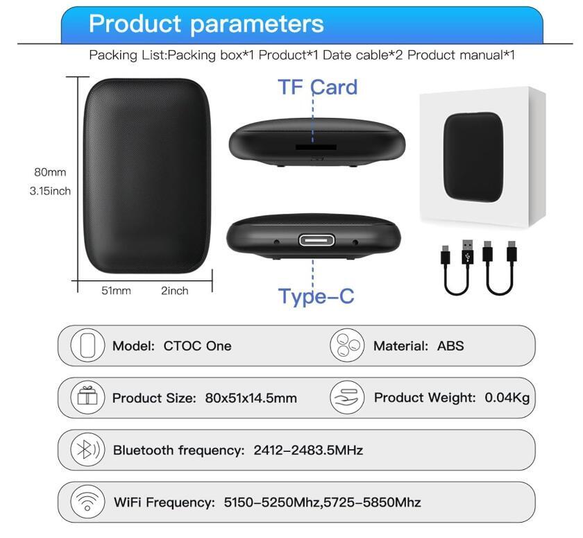 The DRIVEPLEX PRO,Wireless CarPlay Auto AI Box,2+8GB The Magic Box Car ...