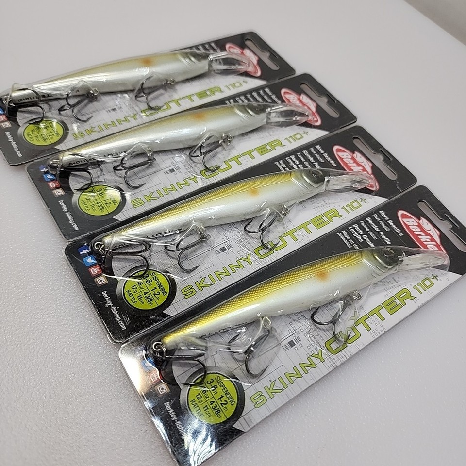 18 BERKLEY SKINNY CUTTER 110 SHALLOW 4-3/8" Jerk Bait Lot 7/16OZ Lures ...