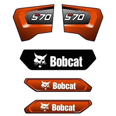 Bobcat S70 Decals Latest Style - Repro Aftermarket kit- 3M Vinyl 7Yr ...