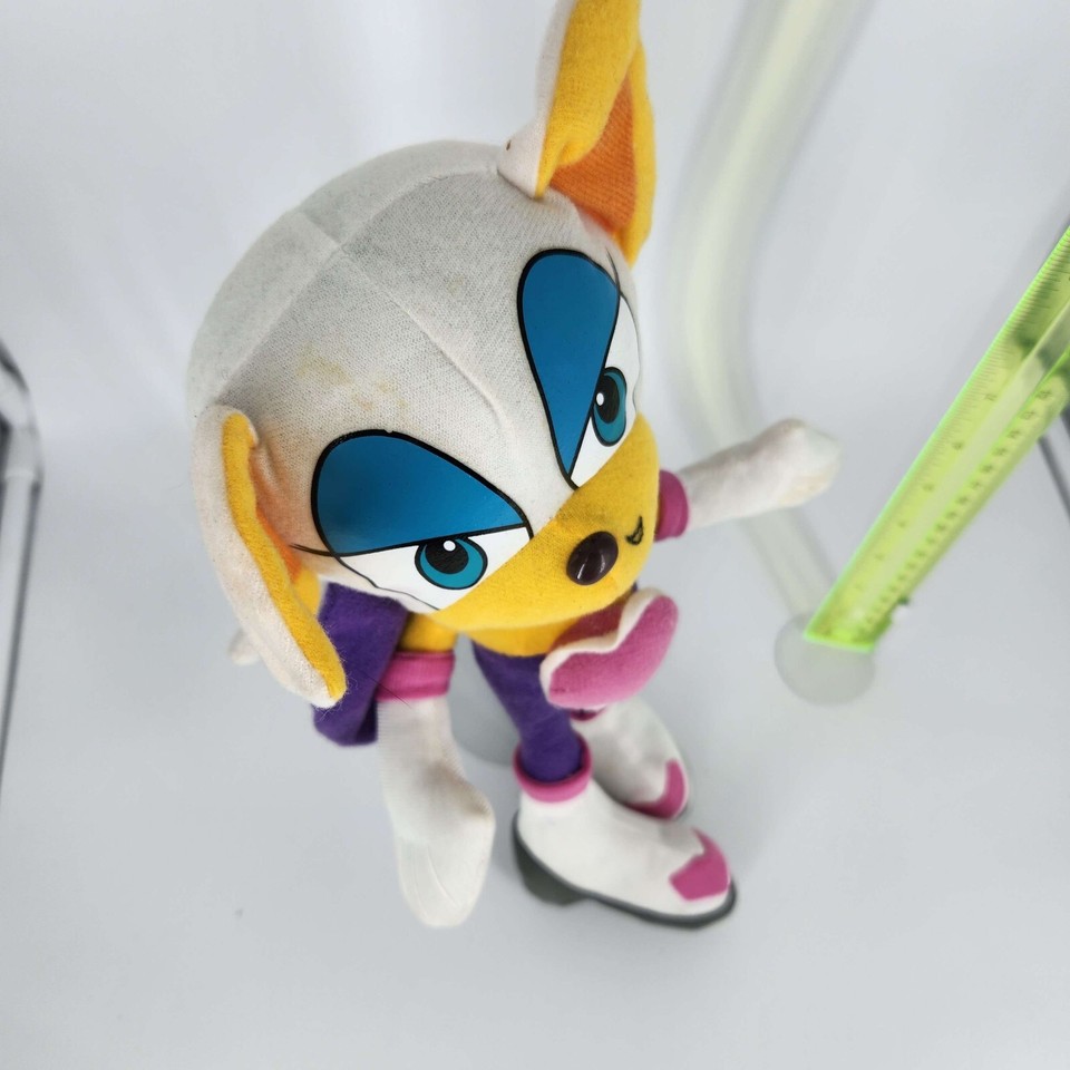 Sonic X Plush 2006 TOY NETWORK Rouge The Bat Sonic The Hedgehog 10" EXT ...