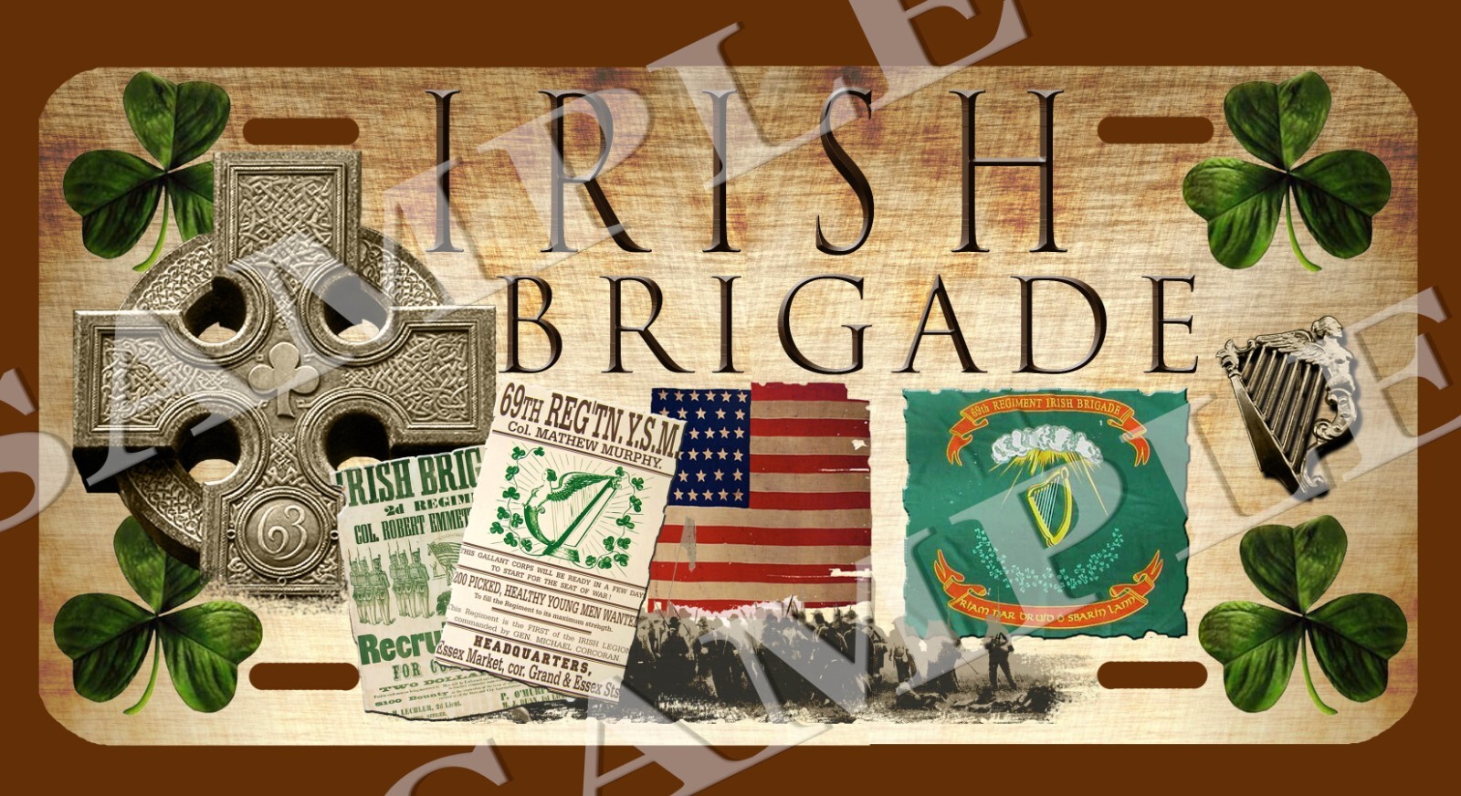 Irish Brigade Gettysburg, Pa American Civil War Themed vehicle license ...