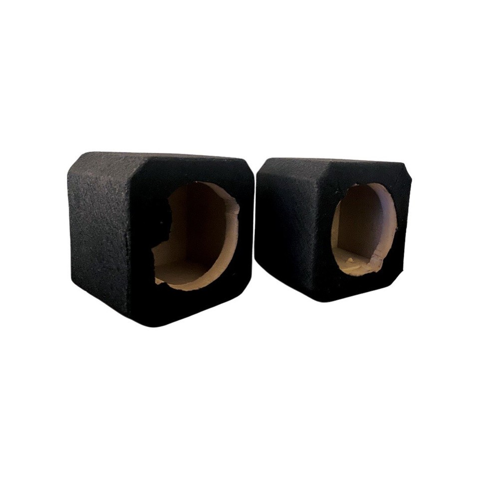 3” Tweeter Enclosure Box Curve Edges Pair For Car Audio Speaker MDF ...