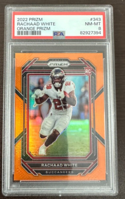 2022 Prizm Rashaad White Orange Prizm RC #343 058/249 PSA 8 NP 22524 | eBay
