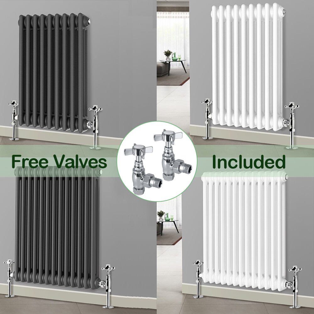 Traditional Column Radiator Horizontal Cast Iron Style Rads With Cross ...