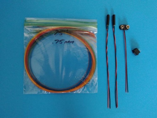 .75mm Colored FIBER OPTIC LIGHTING Kit for scale models etc $22value ...