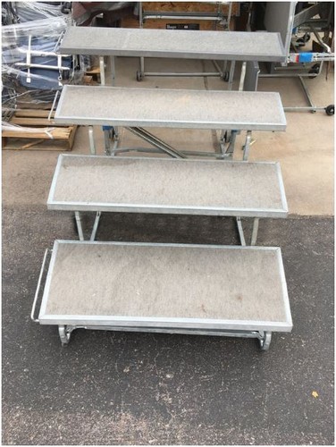 WENGER 4 foot 3 STEP CHOIR choral RISER W 4TH STEP! | eBay