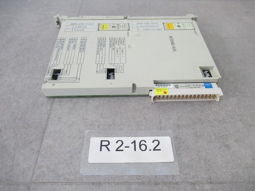Siemens 6ES5460-4UA12 Analog Input With 1x Siemens 6ES5498-1AA41+6ES498 ...
