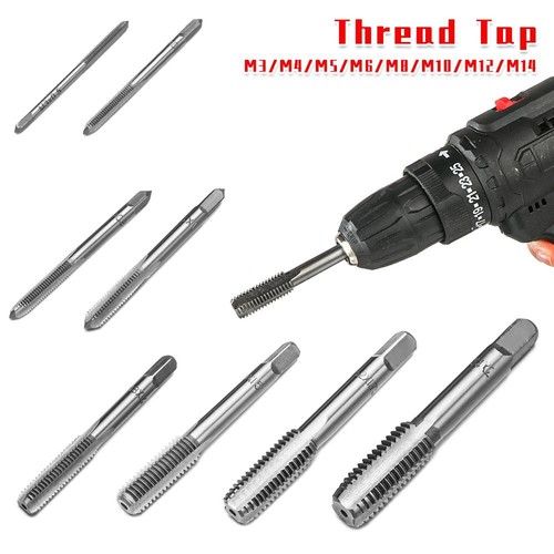 Screw Threading Kit Metric Drill Bit Hand Straight Flute Taps Thread ...