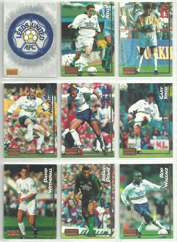 ALL 12 x LEEDS UNITED - Merlin Ultimate 1995-96 Cards [Includes Foil ...