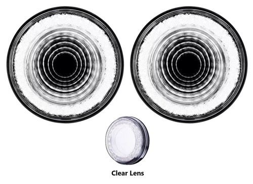 Pair (2) 4" Round LED Backup Reverse "MIRAGE" Lights For Semi Trucks ...