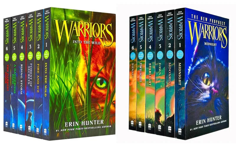 Warrior Cats Collection by Erin Hunter 12-Book Set, Series 1 & 2 | Erin ...