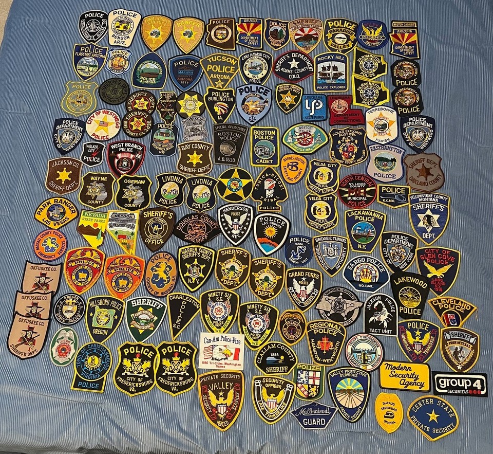 116 Different Police-Sheriff-Security Patches | eBay